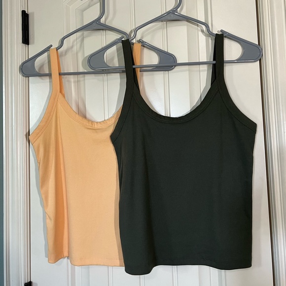 wild fable | Tops | Nwot Wild Fable Tanks Green And Orange M | Poshmark